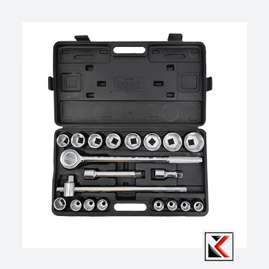 21 delige Doppenset met ratel 19-50 mm – Handelsonderneming Kremer