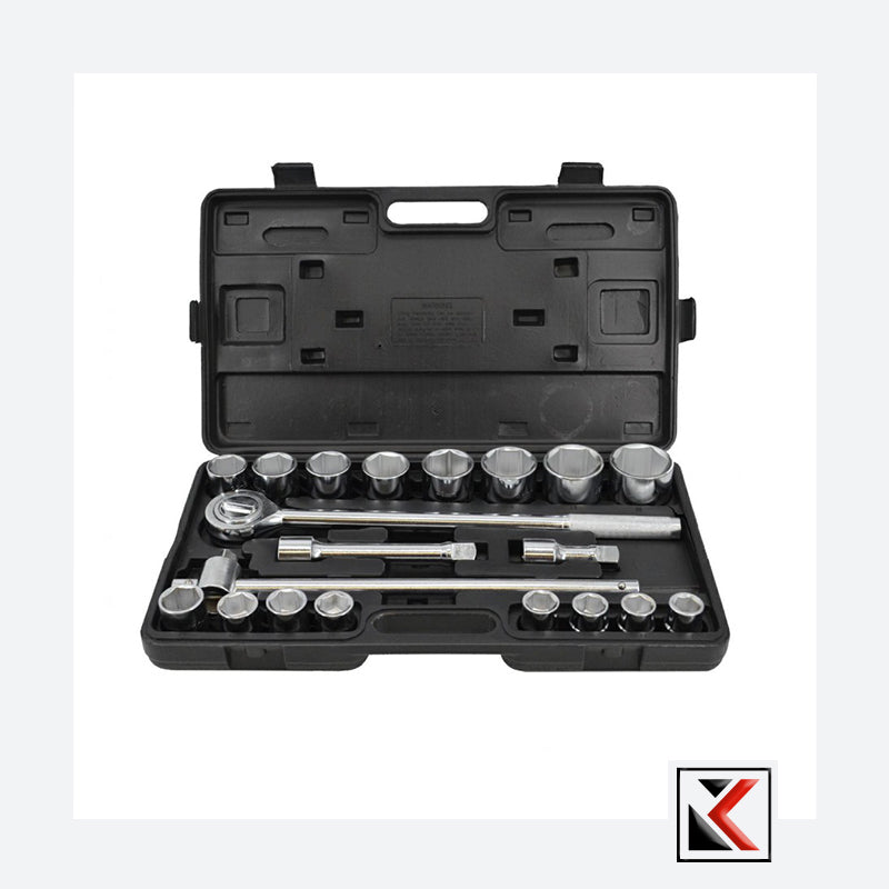 21 delige Doppenset met ratel 19-50 mm – Handelsonderneming Kremer