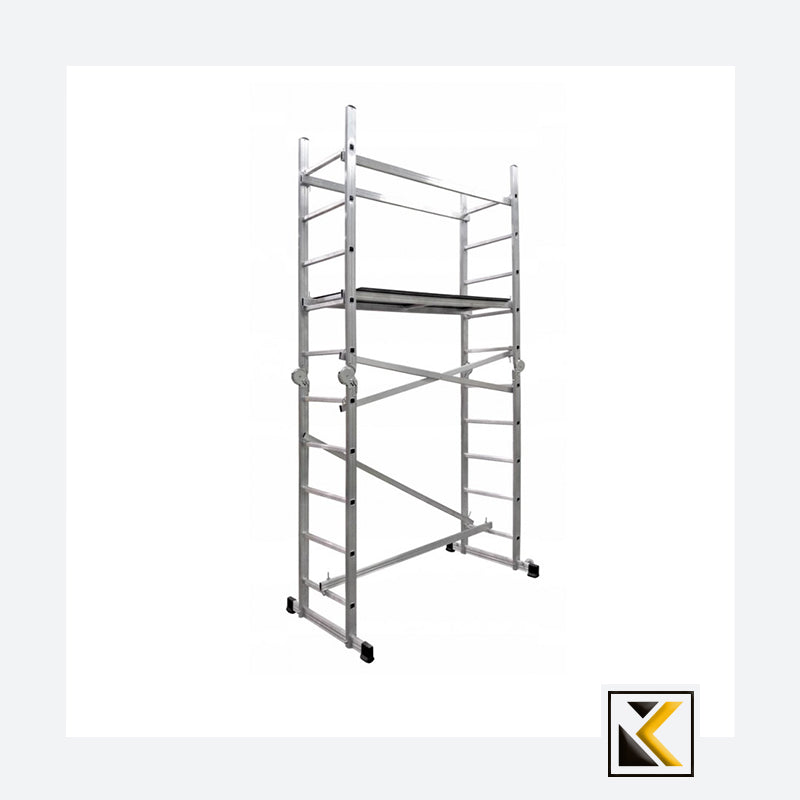 Aluminium laddersteiger 2x10 150kg – Handelsonderneming Kremer
