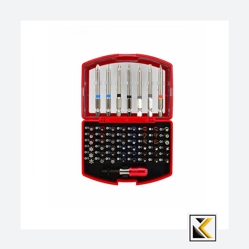 Bitset 56-delig met kleurring en magnetische houder – Handelsonderneming Kremer