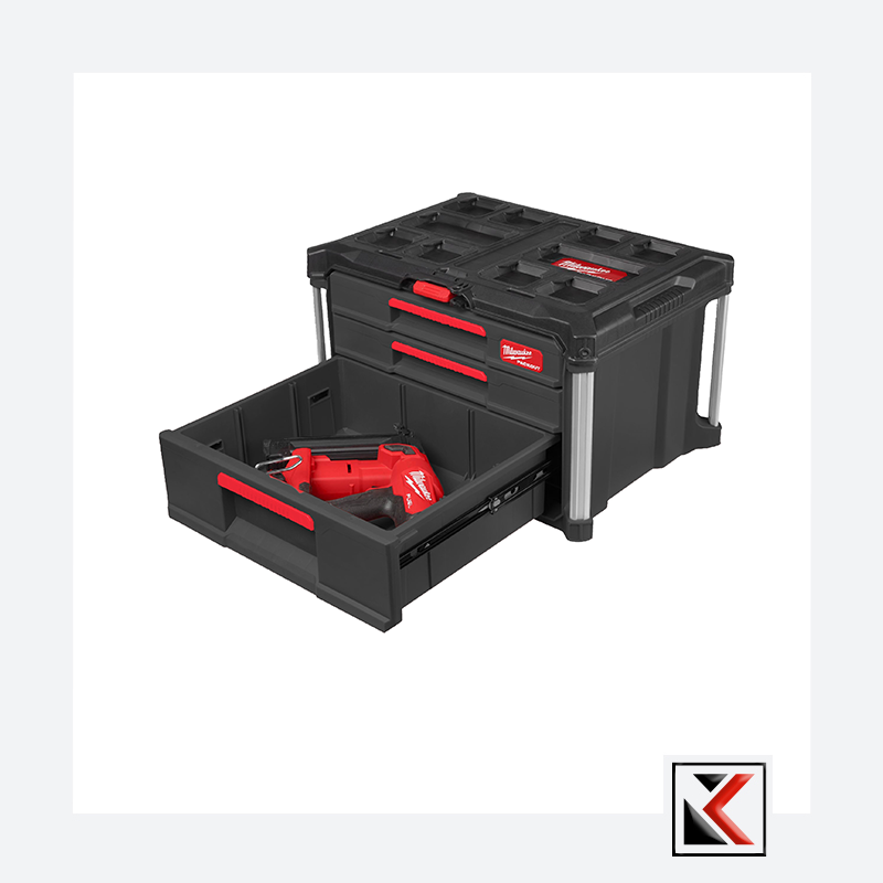 Milwaukee PACKOUT 2+1 Drawer Tool Box – Handelsonderneming Kremer